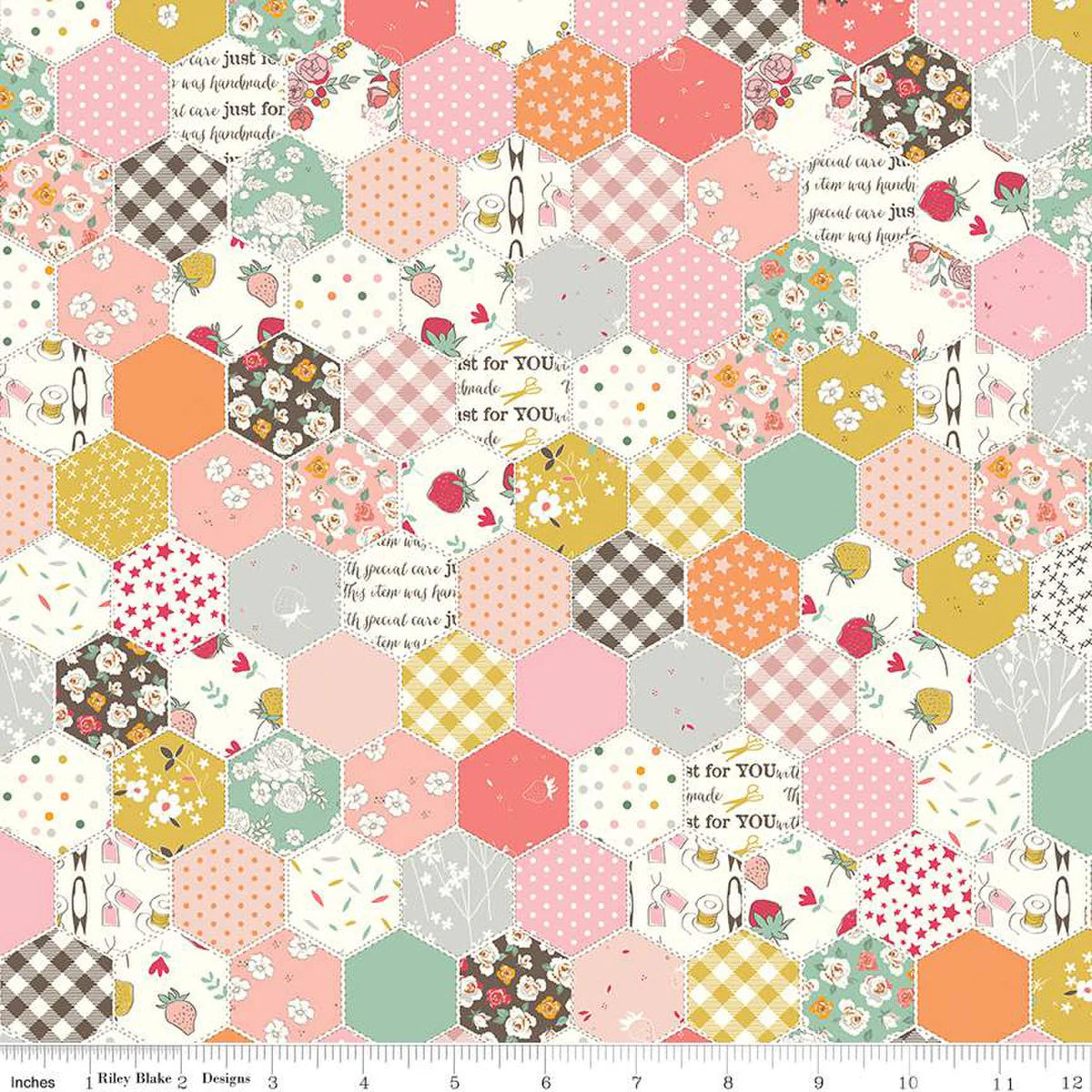 Minki Kim - Bloom Berry - Riley Blake Designs - C14609 - Cheater Print ...