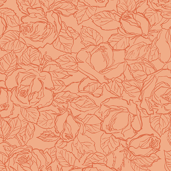 Sweet Ride by Edyta Sitar - Andover - A450O - Sketch - Persimmon ...